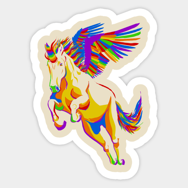 Rainbow Unicorn Lgbtq Pride Design Lgbtq Sticker Teepublic
